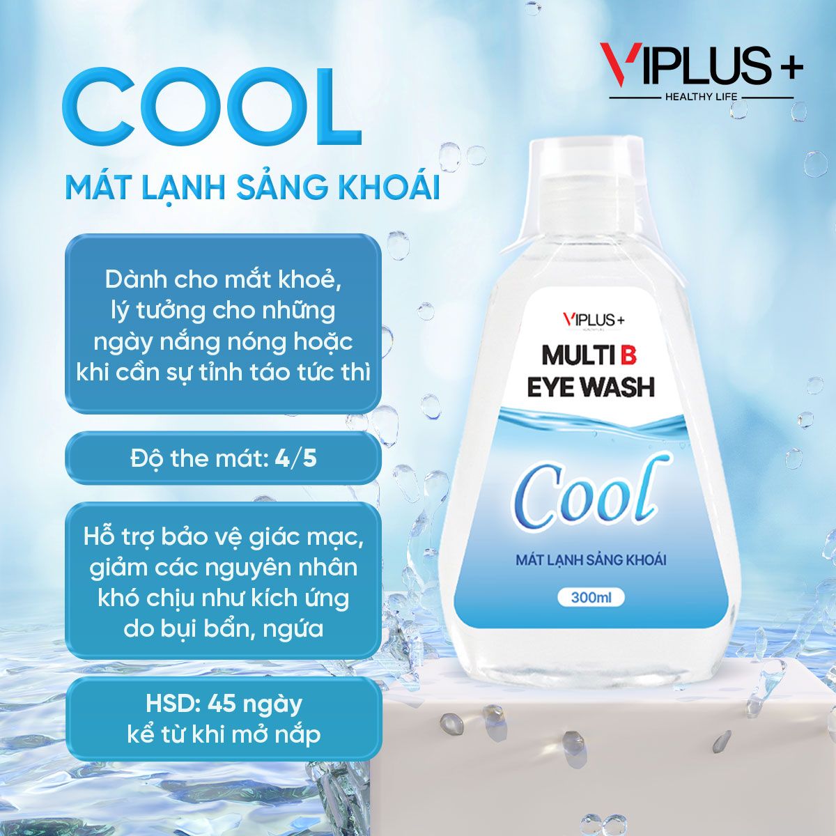 Nước Rửa Mắt VIPLUS+ Multi B Eye Wash – AINI VIỆT NAM