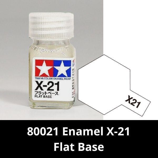 80021 Enamel X-21 Flat Base - Sơn mô hình Tamiya – nShop - Game & Hobby