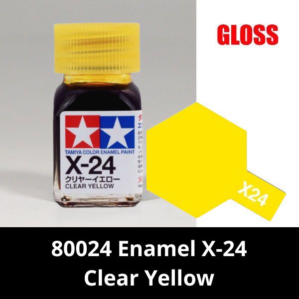 80024 Enamel X-24 Clear Yellow - Sơn mô hình Tamiya – nShop - Game & Hobby
