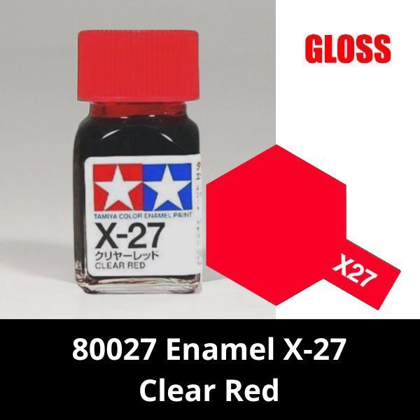 80027 Enamel X-27 Clear Red - Sơn mô hình Tamiya – nShop - Game & Hobby