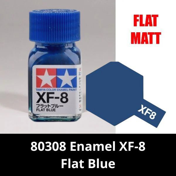 Sơn mô hình Tamiya 80308 Enamel XF-8 Flat Blue – nShop - Game & Hobby