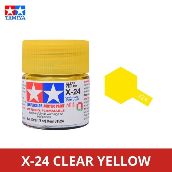 Sơn mô hình Tamiya Acrylic Mini X-24 Clear Yellow - 81524 – nShop ...