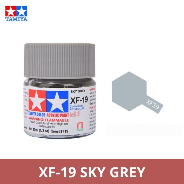 Sơn mô hình Tamiya Acrylic Mini XF-19 Sky Grey - 81719 – nShop - Game ...