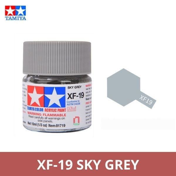 Sơn mô hình Tamiya Acrylic Mini XF-19 Sky Grey - 81719 – nShop - Game ...