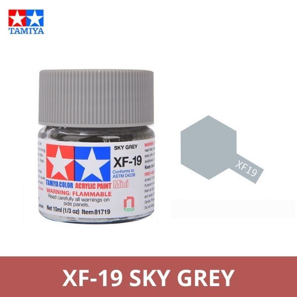 Sơn mô hình Tamiya Acrylic Mini XF-19 Sky Grey - 81719 – nShop - Game ...