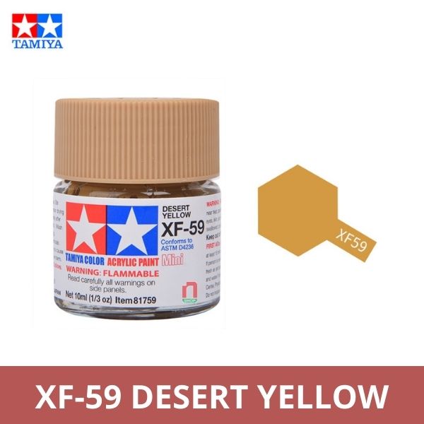 Sơn mô hình Tamiya Acrylic Mini XF-59 Desert Yellow - 81759 – nShop ...