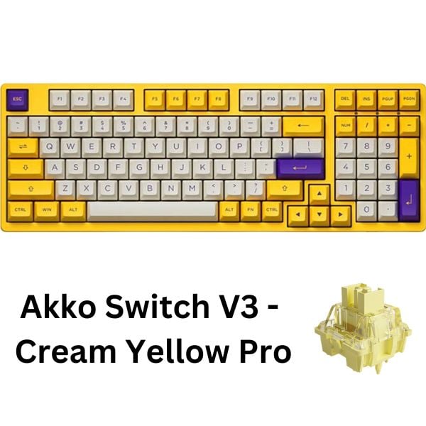 Bàn phím cơ AKKO 3098S Los Angeles V3 Cream Yellow Pro – nShop - Game ...