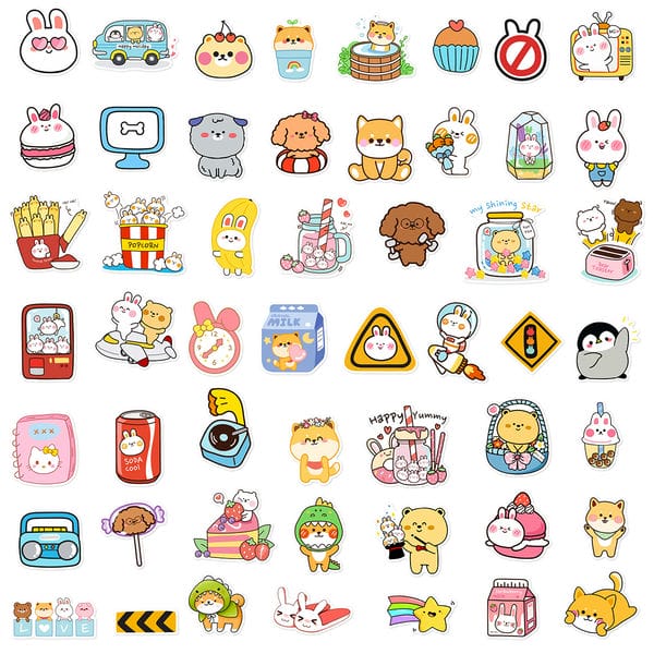 Hình dán sticker những người bạn thú cưng tổng hợp 50 cái V1 – nShop ...