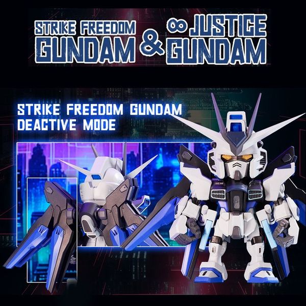 QMSV Mini Strike Freedom Gundam & Infinity Justice Gundam Blind Box ...
