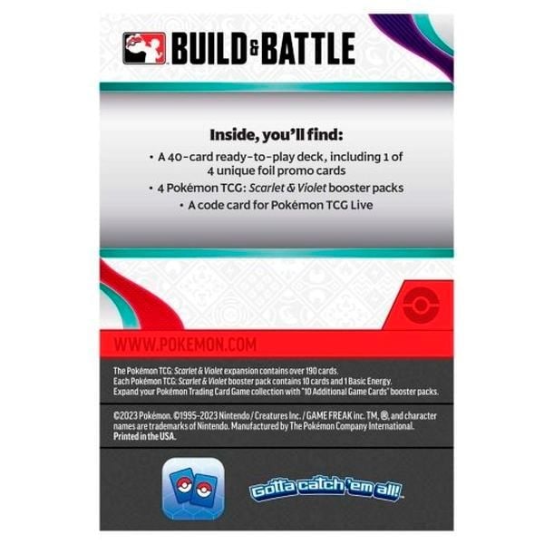 Bài Pokemon TCG Scarlet & Violet Build & Battle Box thật – nShop - Game ...