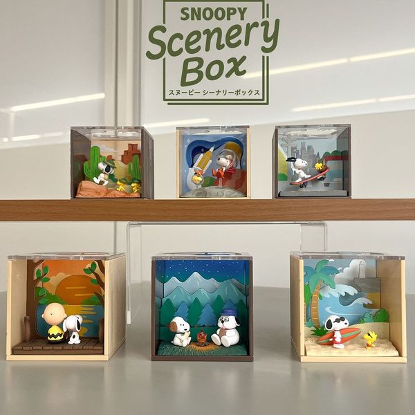 Mô hình Peanuts Snoopy Scenery Box Re-Ment Blind Box đẹp mắt – nShop - Game & Hobby