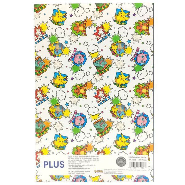 Tập học sinh Notebook B5 Pokemon kẻ ngang 200 trang màu Xanh – nShop ...