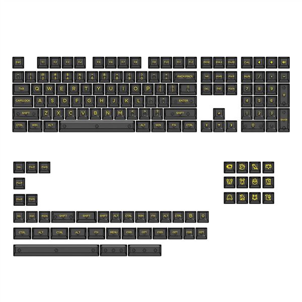 Bộ Keycap bàn phím cơ AKKO Clear Transparent Black V2 – nShop - Game ...