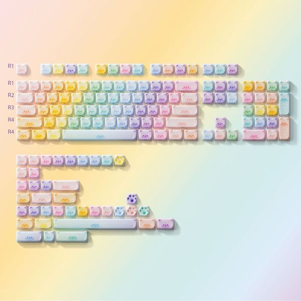 Bộ Keycap bàn phím cơ AKKO Color Cat chính hãng đáng yêu – nShop - Game ...