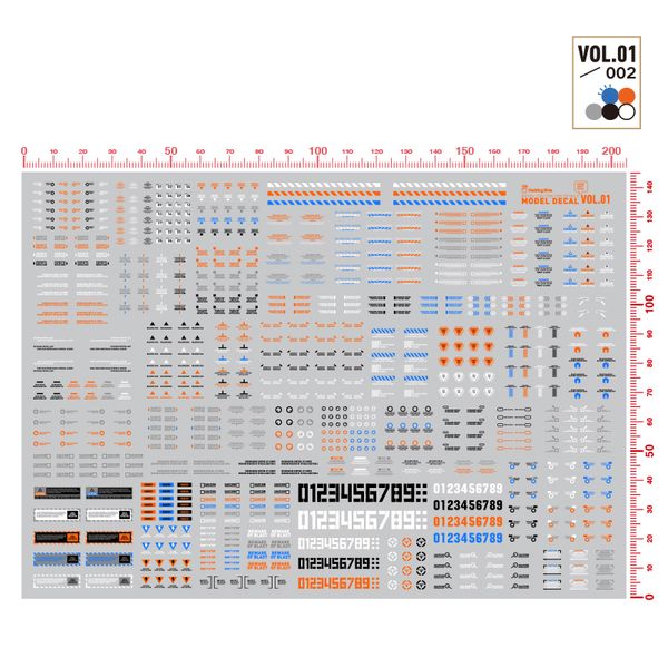 Decal nước dán mô hình Hobby Mio VOL1 – nShop - Game & Hobby