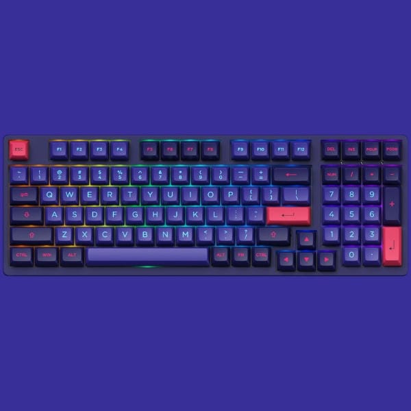 Bàn phím cơ AKKO 3098 NEON có LED RGB Linear màu tím retro – nShop ...