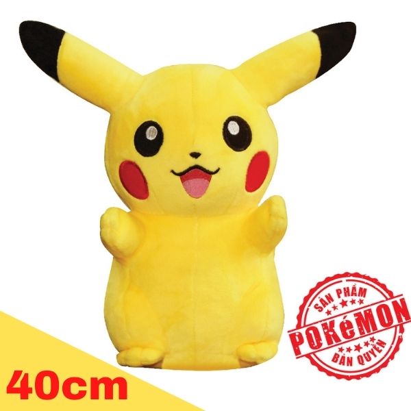 Gấu bông Pokemon Pikachu 40cm - Đồ chơi Pokemon chính hãng – nShop ...
