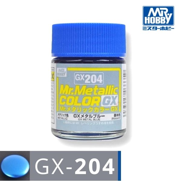 Sơn mô hình Mr.Metallic Color GX204 Metal Blue nhũ ánh kim – nShop - Game & Hobby