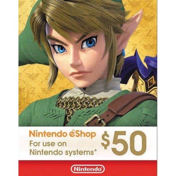 Thẻ nạp tiền eShop mệnh giá 50$ tải game cho 3DS, Nintendo Switch (US ...
