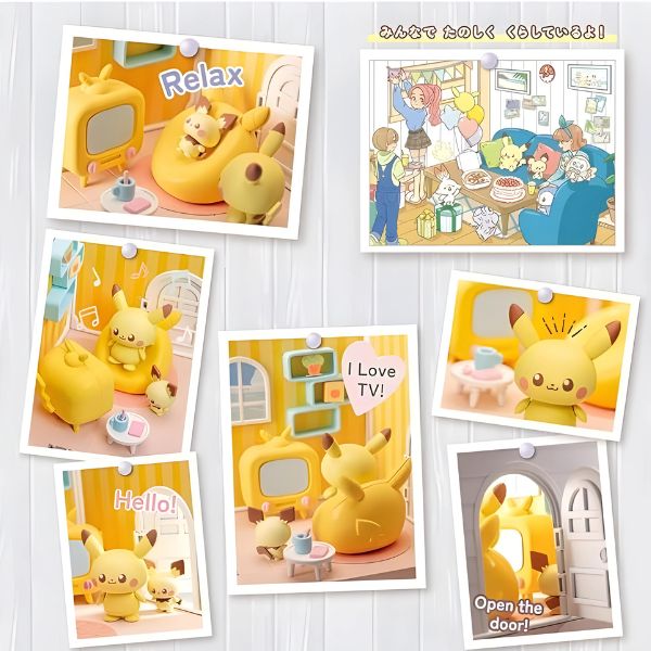 Mô hình Pokemon Pokepeace House Living Room Pikachu & Pichu – nShop ...