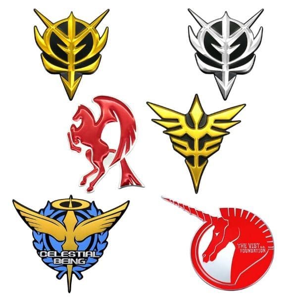 Hình dán decal Sticker 3D Kim loại logo Mobile Suit Gundam – nShop ...