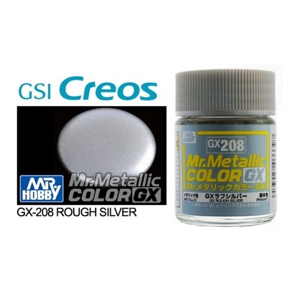 Sơn mô hình Mr.Metallic Color GX208 Rough Silver bạc ánh kim – nShop ...