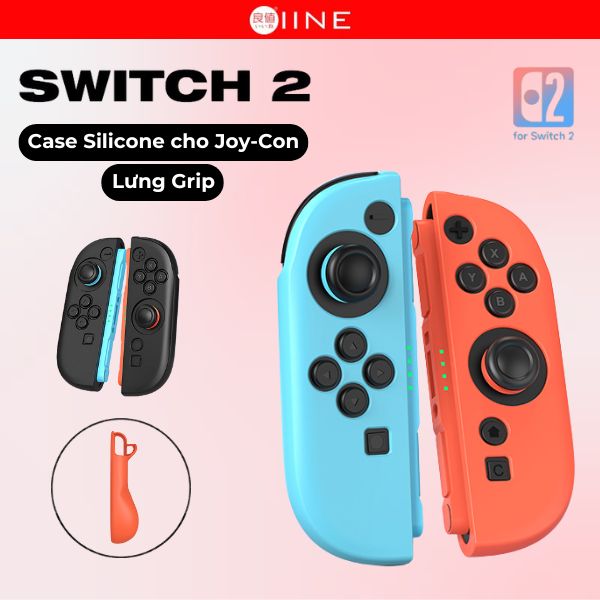 Case Silicone Grip Joy-con Nintendo Switch 2 - Orange Blue IINE L1087 ...