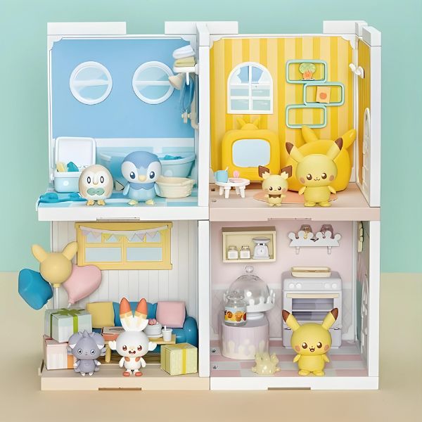 Mô hình Pokemon Pokepeace House Living Room Pikachu & Pichu – nShop ...