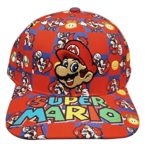 Mũ nón lưỡi trai Super Mario Red đỏ nhiều họa tiết vui tươi – nShop ...