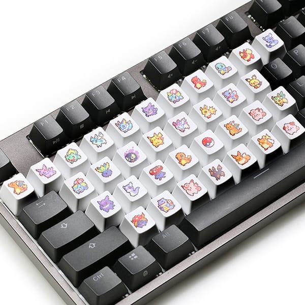 Set 34 nút Keycap Pokemon Pixel Retro Art cho bàn phím cơ – nShop ...