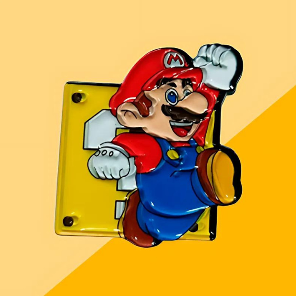 Pin cài kim loại Manga Anime Mario Bros. Jump Question Block – nShop ...