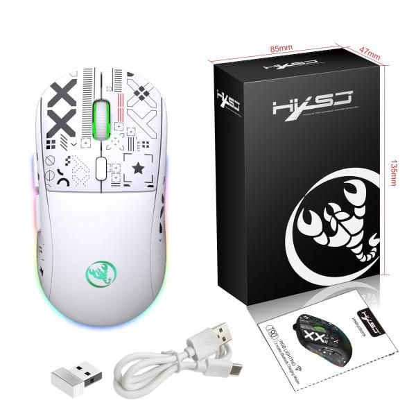 Chuột bluetooth không dây Manthon HXSJ T90 LED RGB 3600 DPI – nShop - Game & Hobby