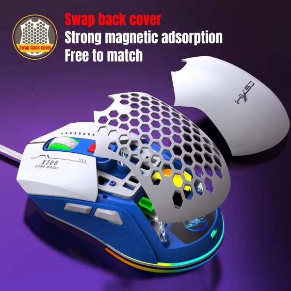 Chuột Gaming Manthon HXSJ X300 LED RGB 7200 DPI White giá rẻ – nShop ...