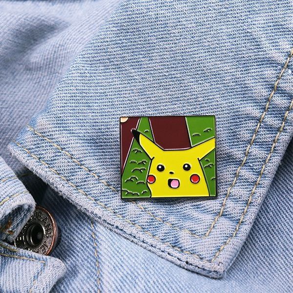 Pin cài áo hình Pokemon Surprised Pikachu Meme – nShop - Game & Hobby