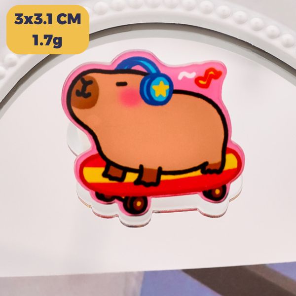 Pin cài áo acrylic hình Capybara – nShop - Game & Hobby