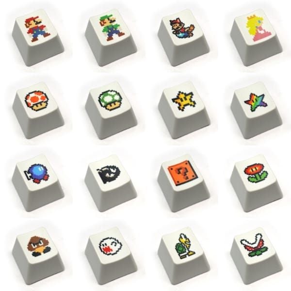Set 16 nút Keycap Super Mario Pixel Retro Art cho phím cơ – nShop ...