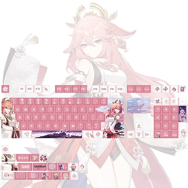 Bộ Keycap bàn phím cơ Genshin Impact Yae Miko Full Set – nShop - Game ...