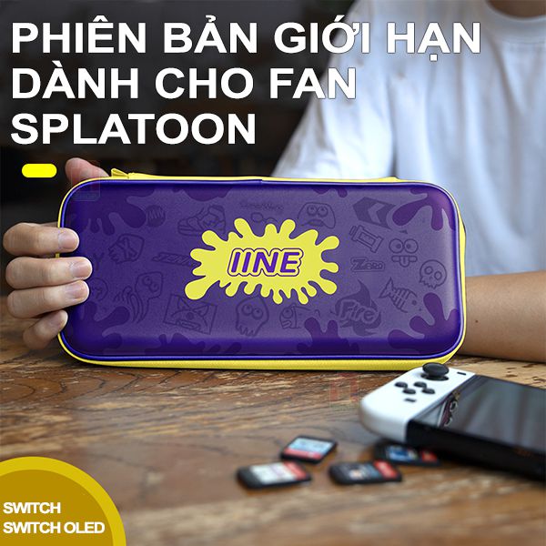 Bóp đựng Nintendo Switch loại cứng IINE - Splatoon Purple – nShop ...