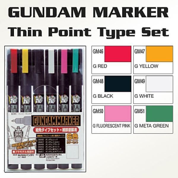 Gundam Marker Fine Edge Set 1 GMS110 Bút tô màu Gundam – nShop - Game ...