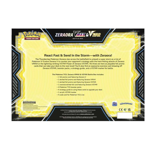 Bài Pokemon TCG Zeraora VMAX & VSTAR Battle Box – nShop - Game & Hobby
