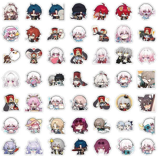 Hình dán sticker Honkai Star Rail Chibi tổng hợp 100 cái – nShop - Game ...