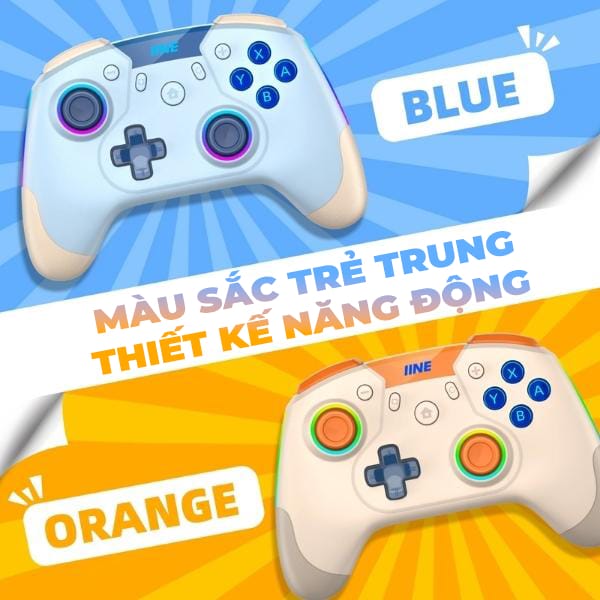 Aurora Orange Wireless Mechanical Pro Controller Nintendo Switch IINE ...