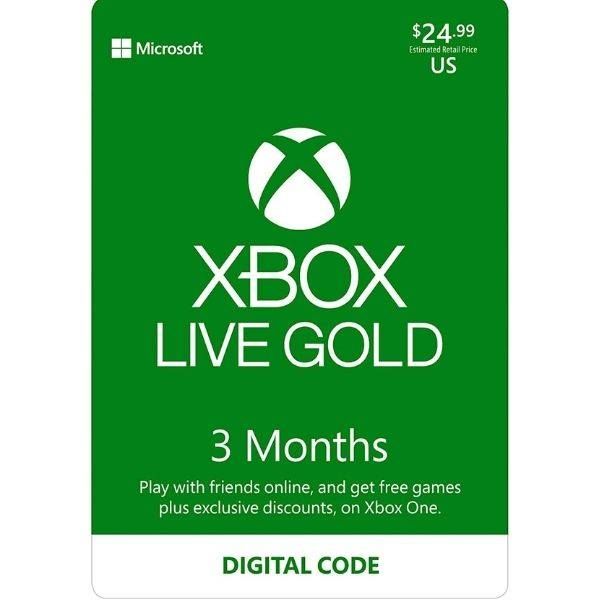 Xbox Live Gold 3 Month Membership Digital Code – nShop - Game & Hobby