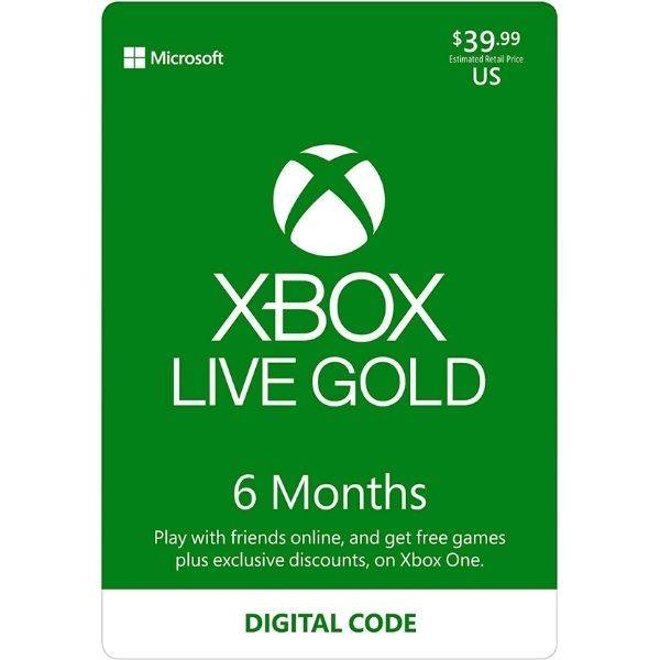 Xbox Live Gold 6 Month Membership Digital Code – nShop - Game & Hobby