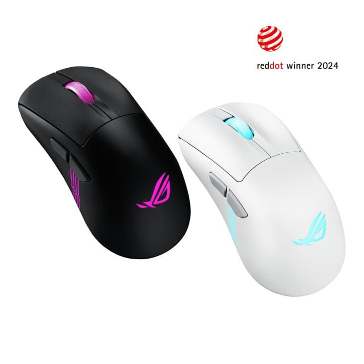 Chuột Asus ROG Keris II Origin | Black/ MoonLight White - ROG Micro Sw