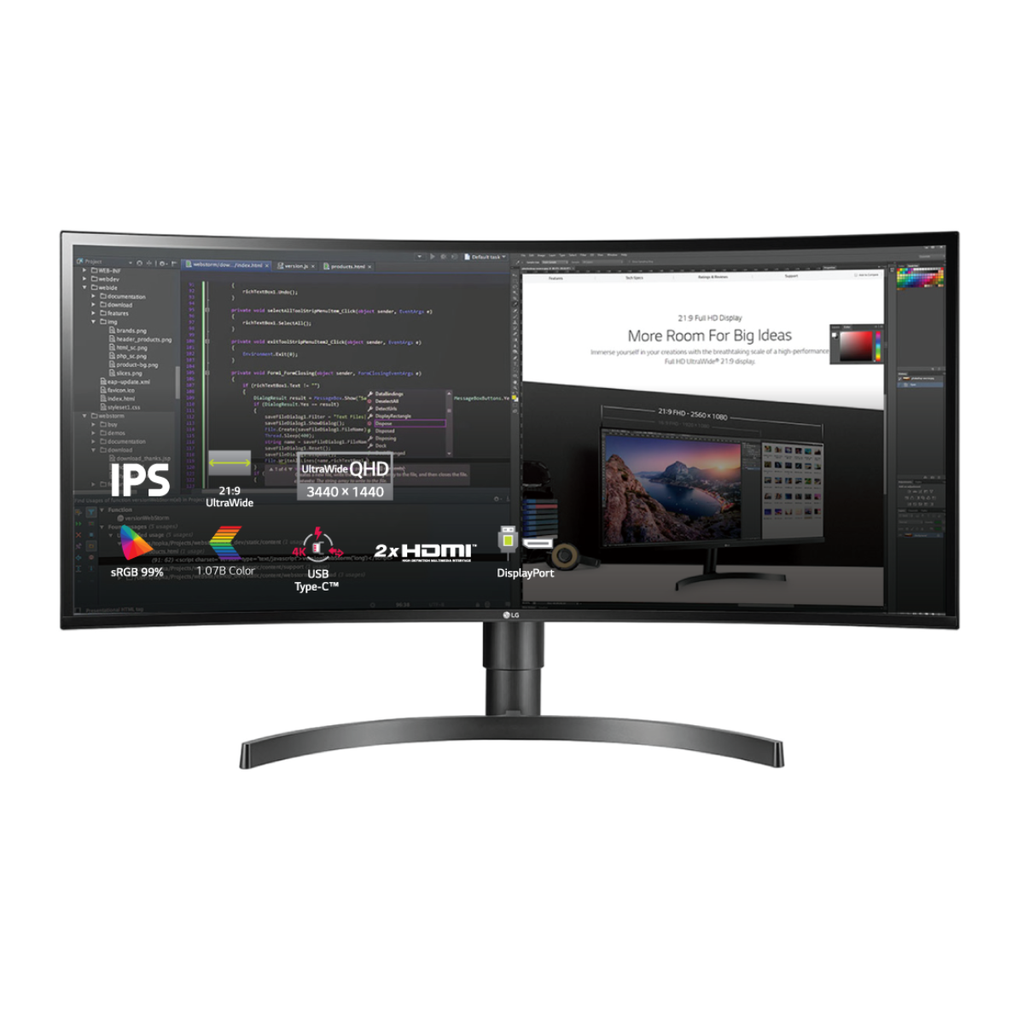 Màn Hình LG 34WN80C-B 34" Cong 21:9 UltraWide QHD IPS