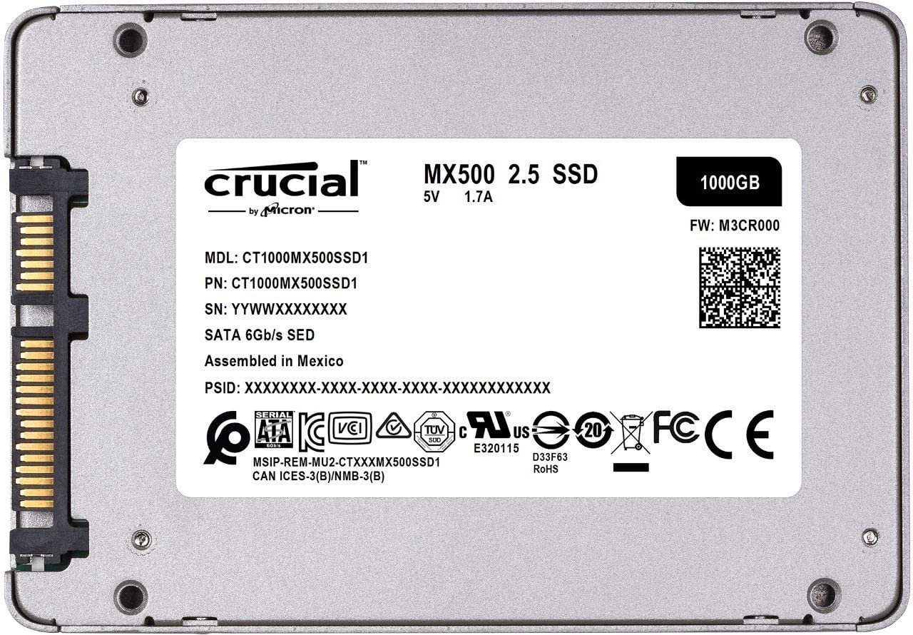 Ổ cứng SSD Crucial MX500 1TB SATA III 2.5 inch CT1000MX500SSD1