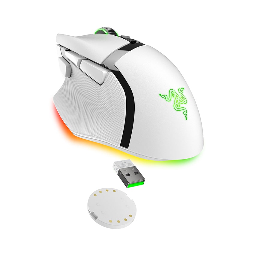 Chuột vi tính Razer Basilisk V3 Pro White Edition (RZ01-04620200-R3A1)