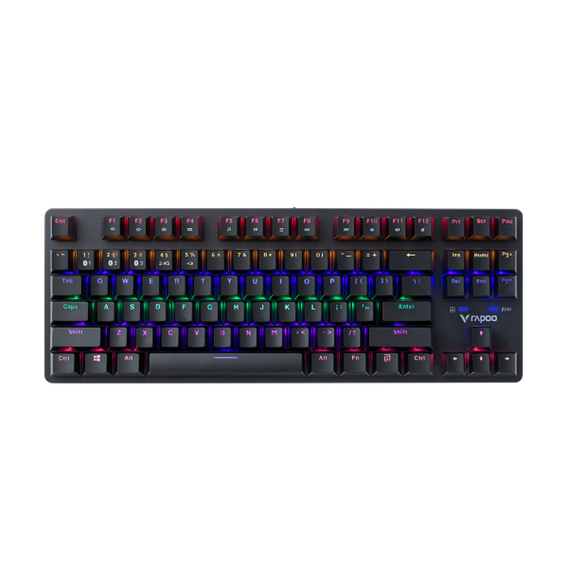Bàn phím Gaming Wireless Rapoo V500Pro-87 Multimode TKL RGB Blue Switc