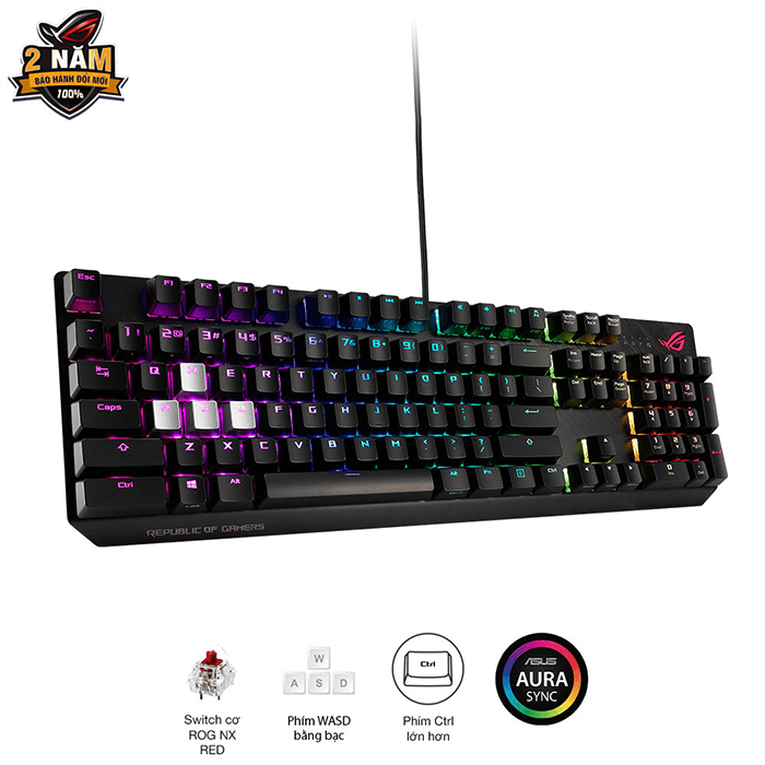 Bàn phím Gaming ASUS ROG Strix Scope NX Red Switch
